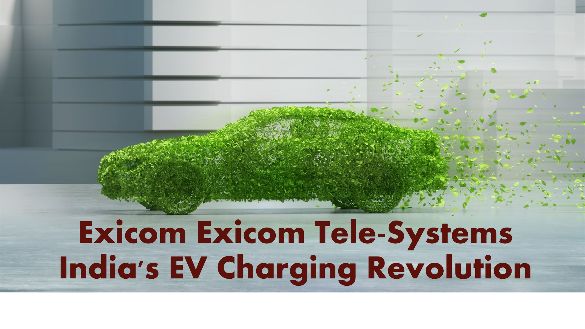 Exicom Tele-Systems Ltd Takes the Lead in India's EV Charging ...