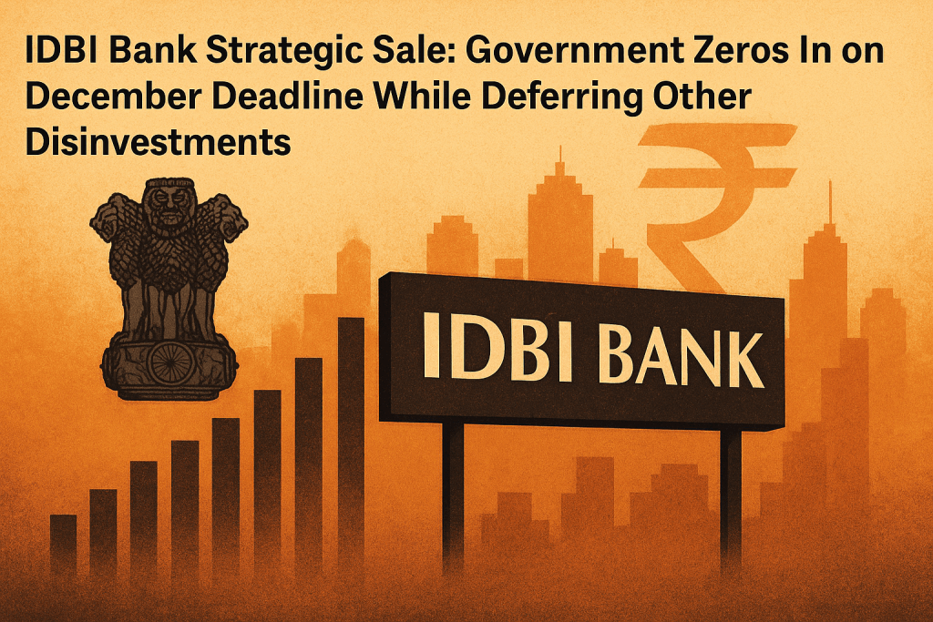 IDBI Bank Strategic Sale: Government Zeros In on December Deadline ...
